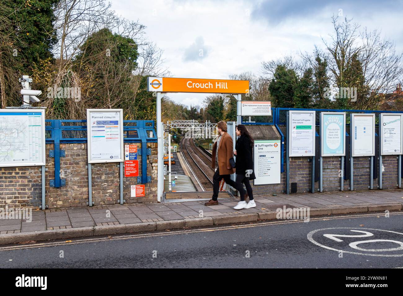 Crouch Hill railway station on the Suffragette Line (formerly the ...