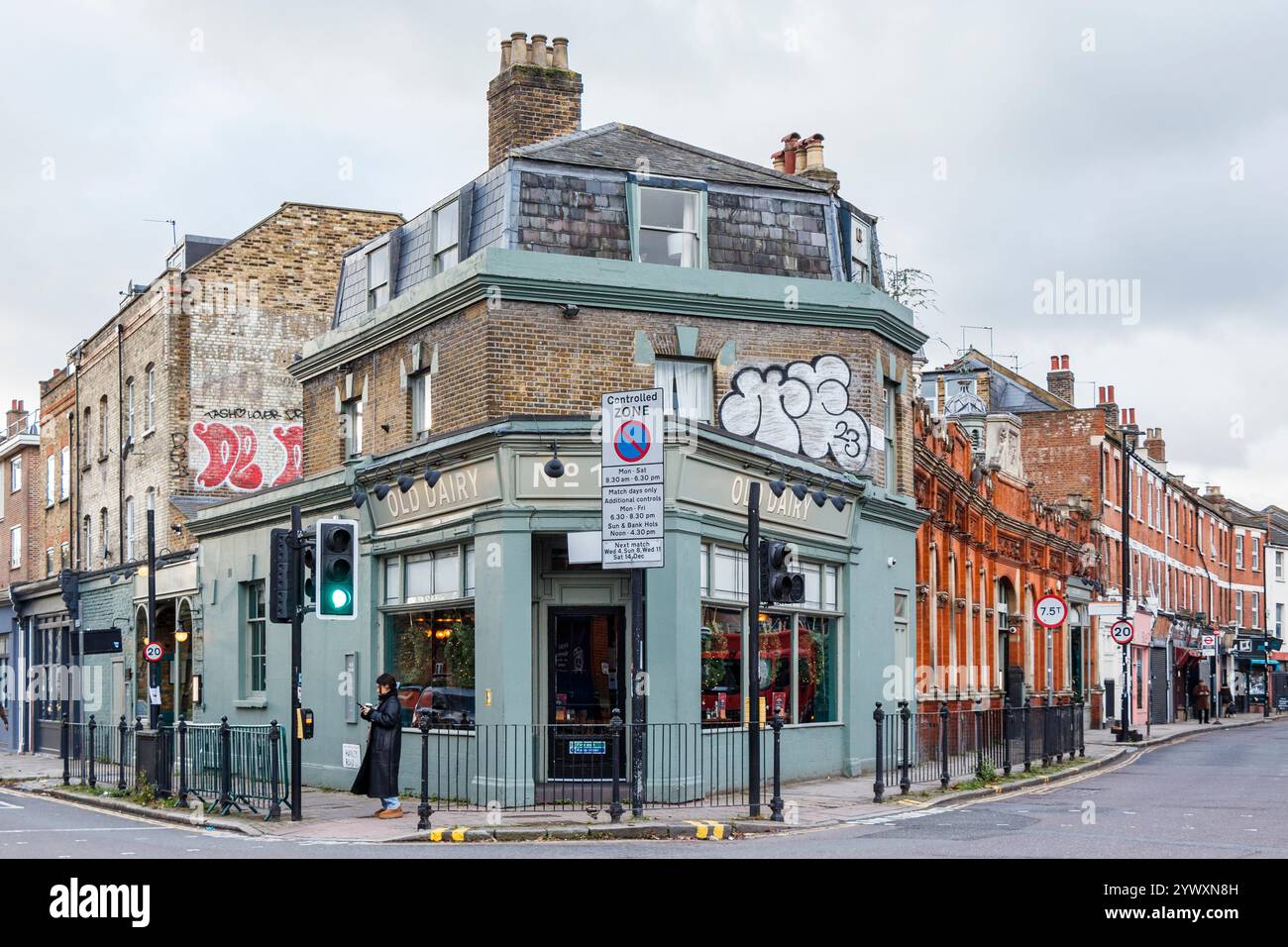 The Old Dairy, a pub and restaurant with picturesque murals from its ...