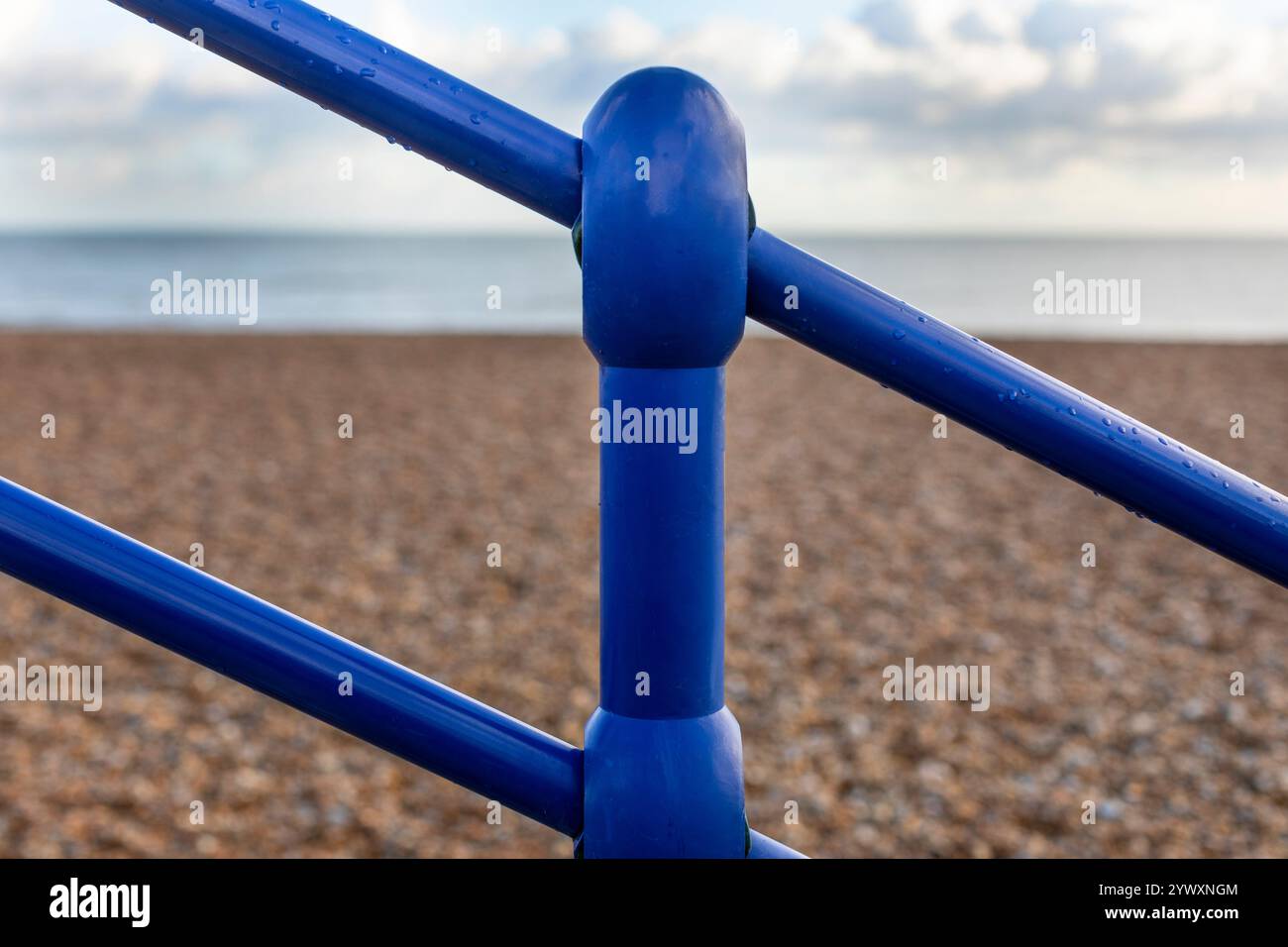 Fence on a shingle beach hi-res stock photography and images - Alamy