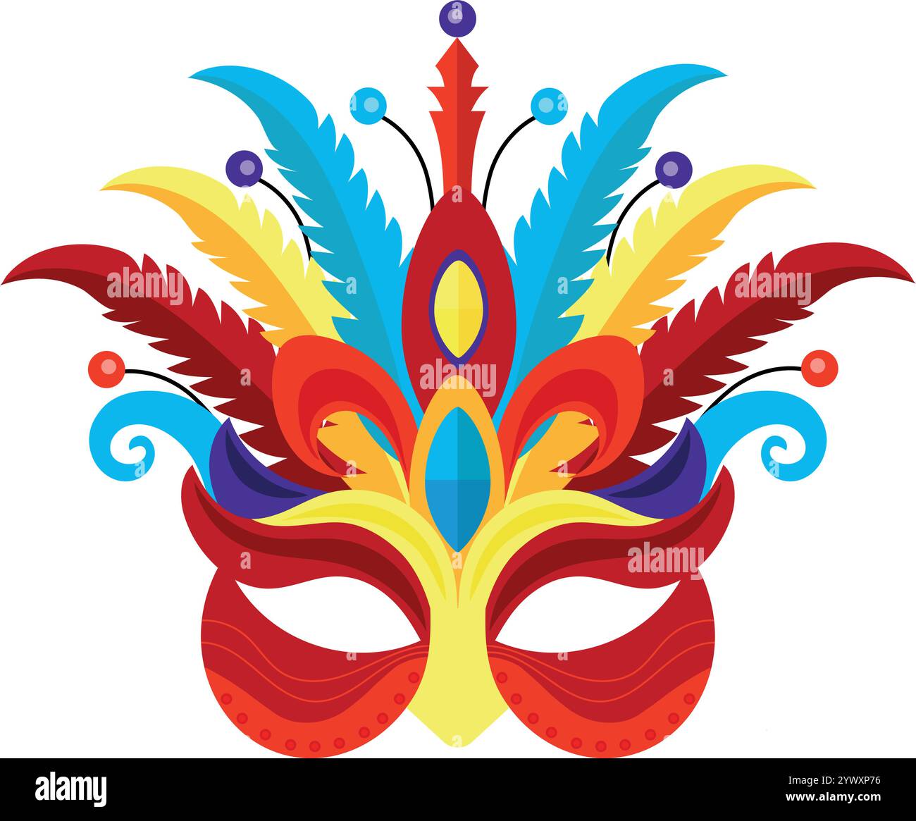 Brazil carnival mask on Stock Vector Images - Alamy