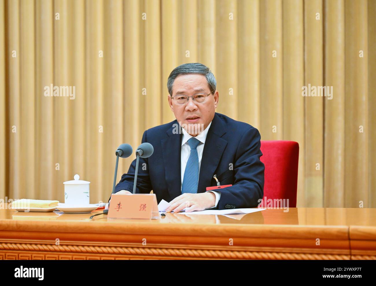 Beijing, China. 12th Dec, 2024. Li Qiang, a member of the Standing ...