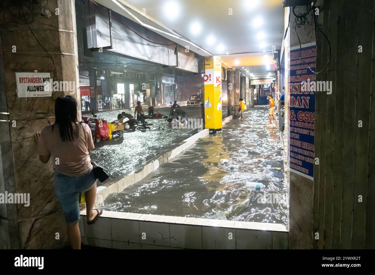 December 1, 2024: Heavy flooding in Cebu, The Philippines downtown area ...