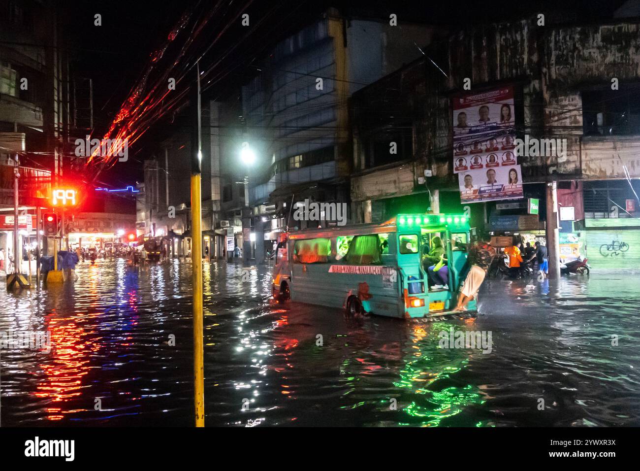December 1, 2024: Heavy flooding in Cebu, The Philippines downtown area ...