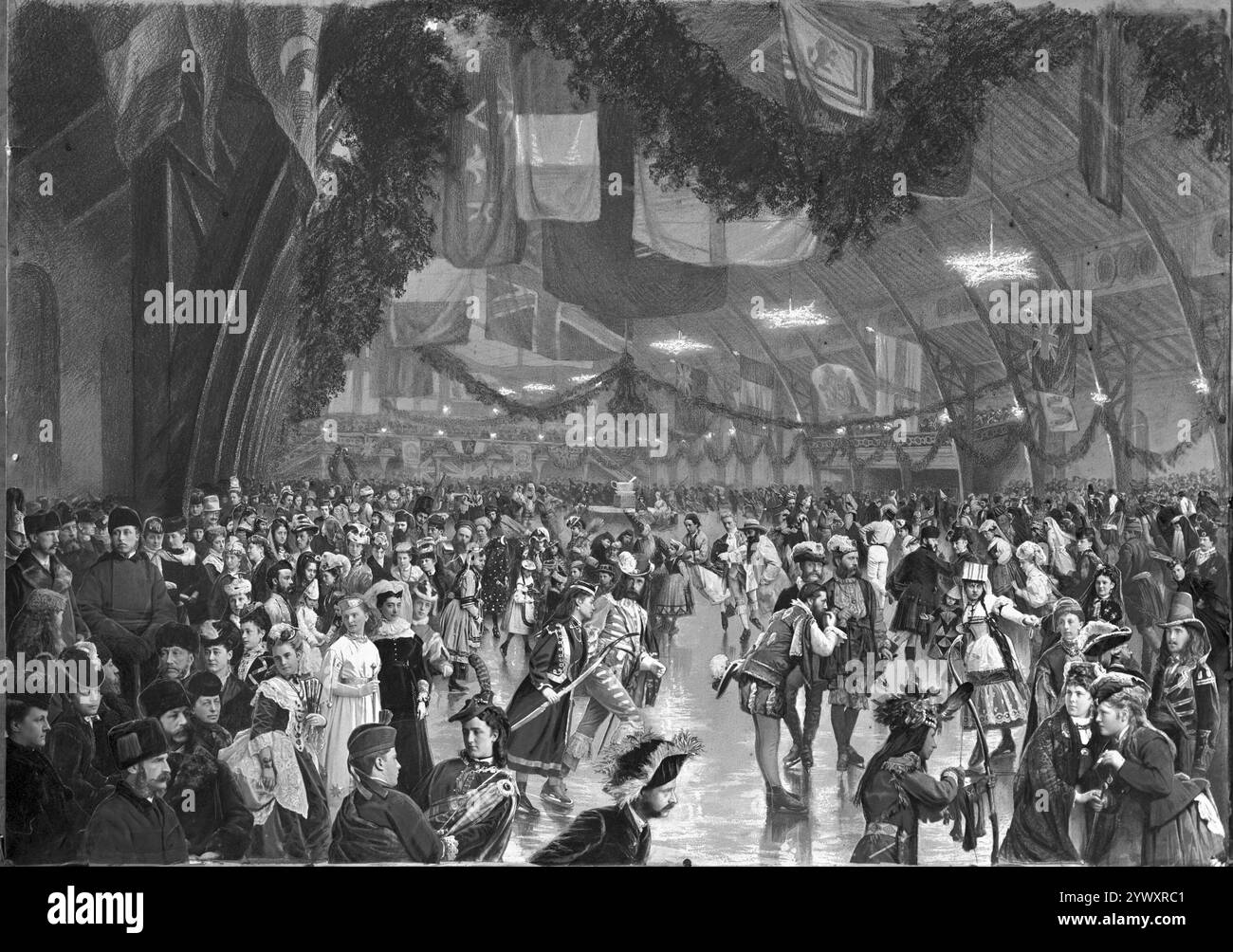 Skating Carnival, Victoria Rink, composite photograph, Montreal, QC ...