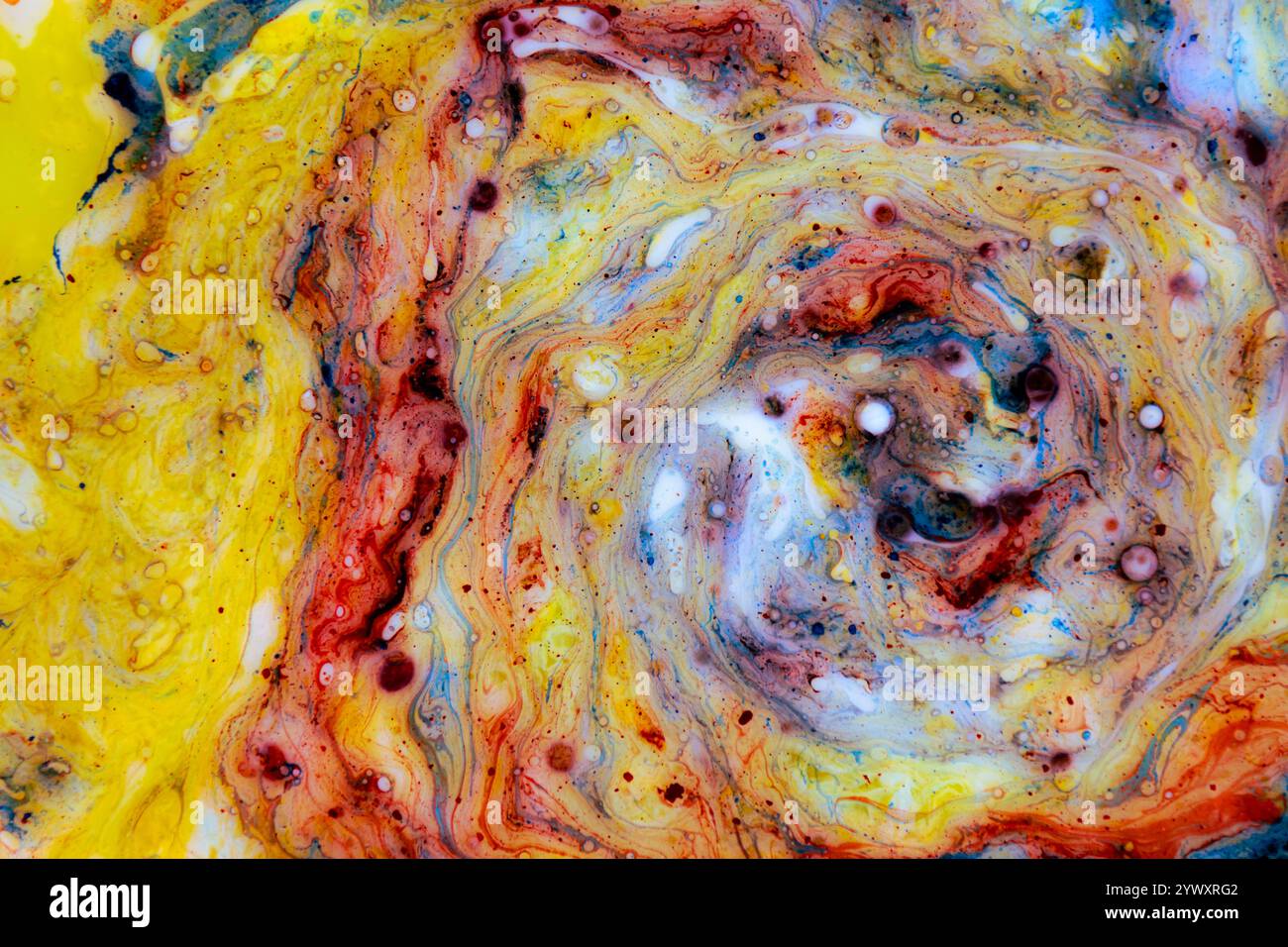 Abstract modern art. Smoothly blended liquid color shapes. Abstract ...