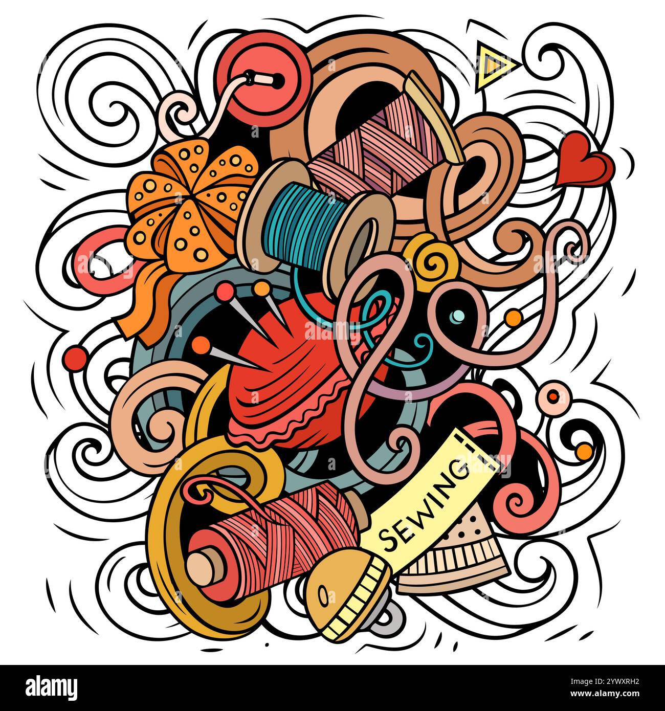 Handmade cartoon vector illustration Stock Vector Image & Art - Alamy