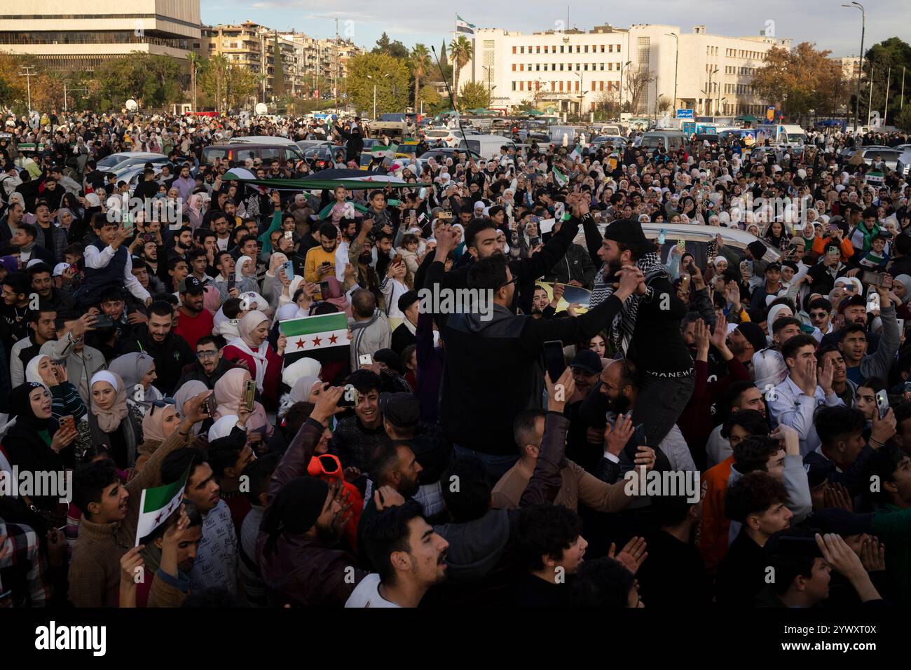 Syrians gather in celebration days after the fall of Bashar Assad's ...