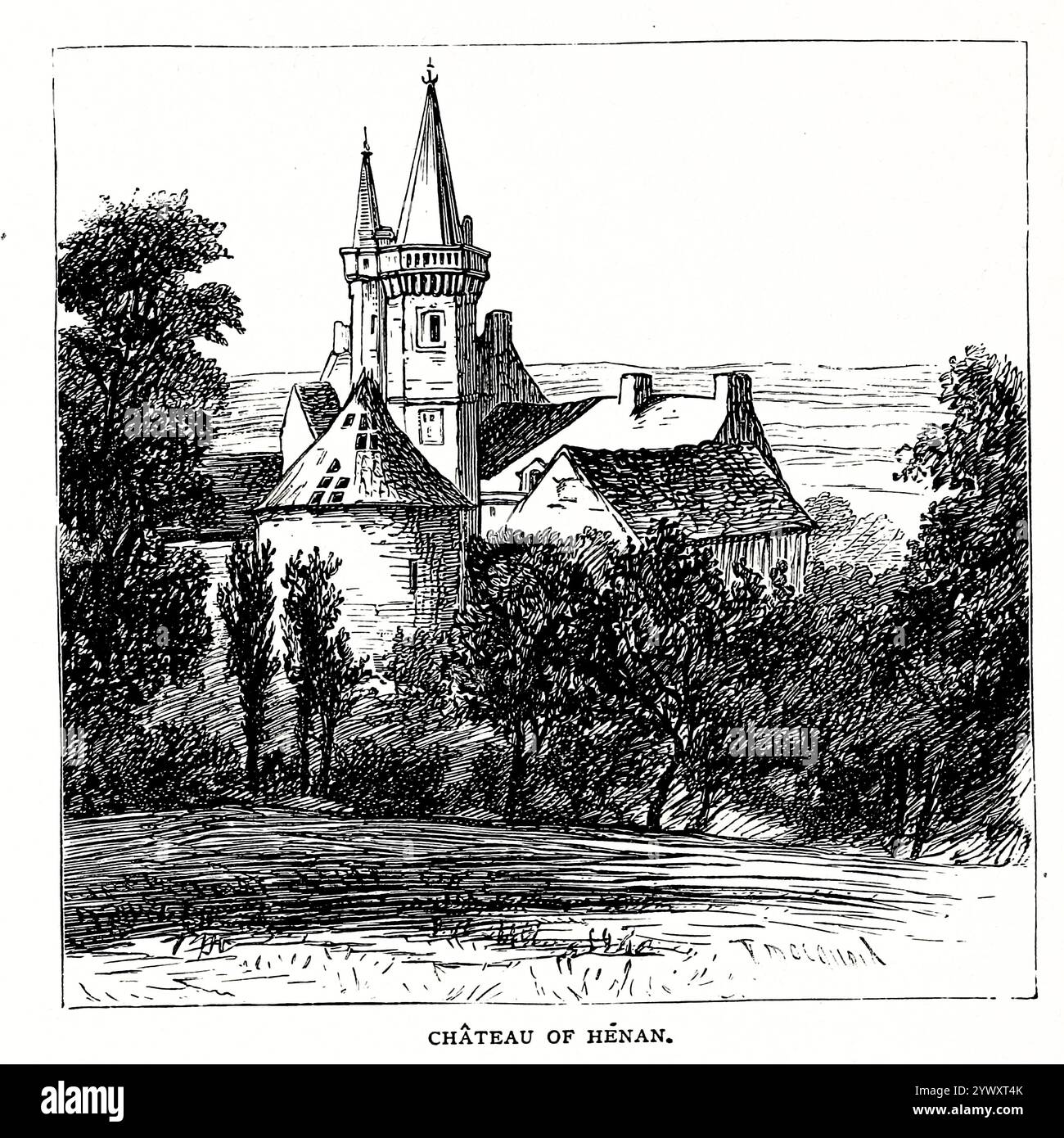 Chateau of Henan from Normandy and Brittany illustration by Randolph ...