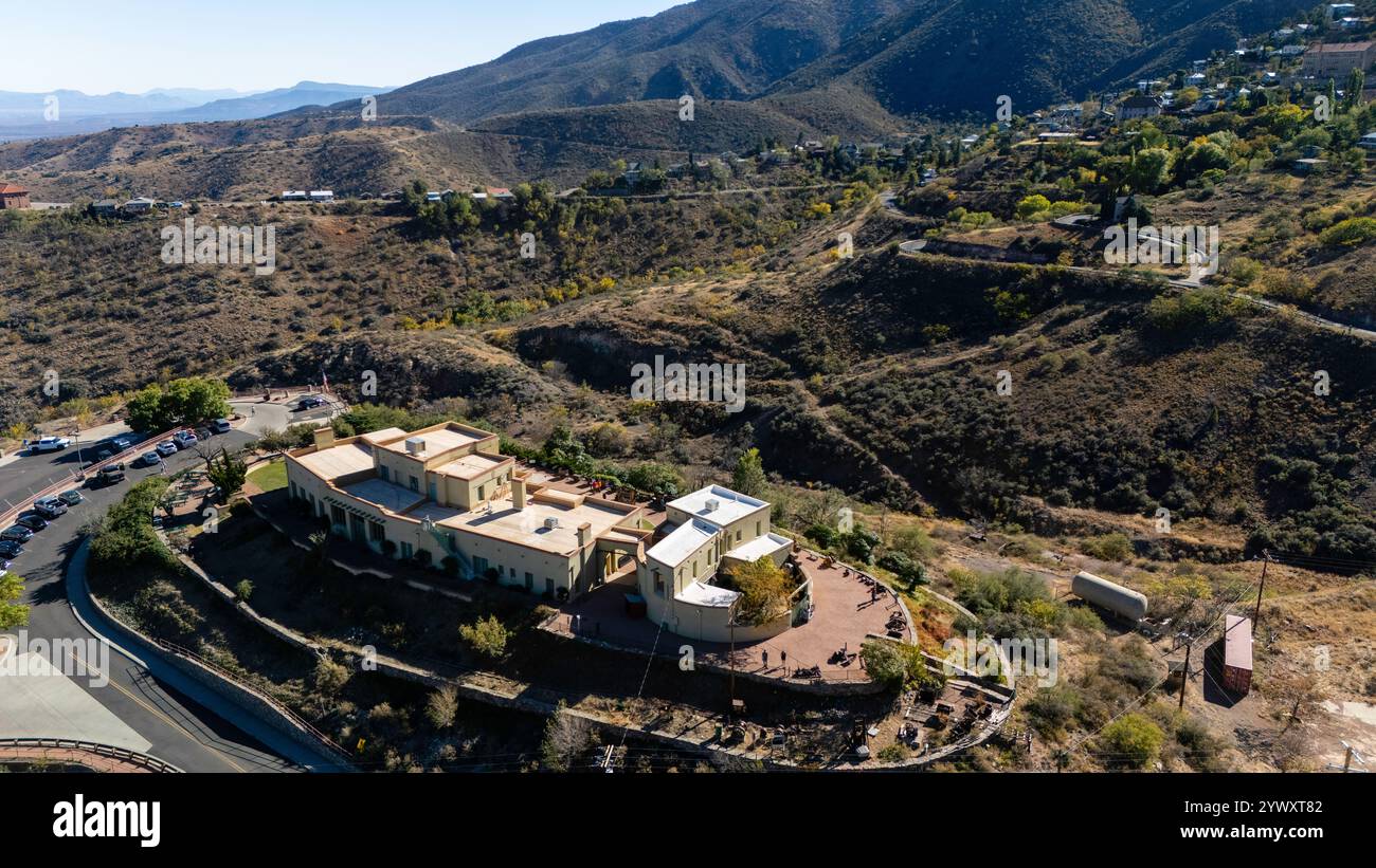 Aerial photograph of Jermone State Historic Park and the Douglas ...