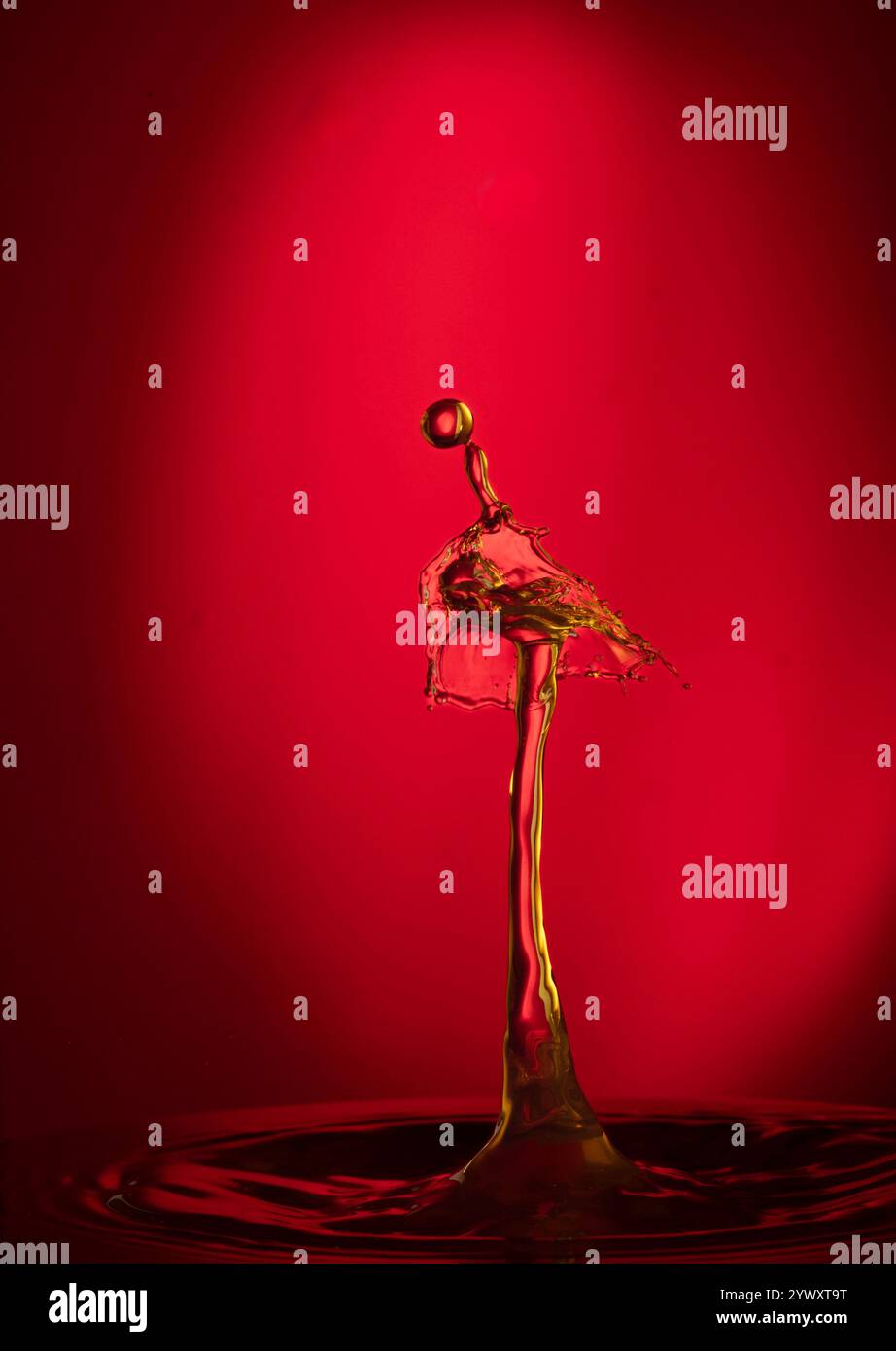 Arresting ethereal colour infused imaginative water collision macro ...