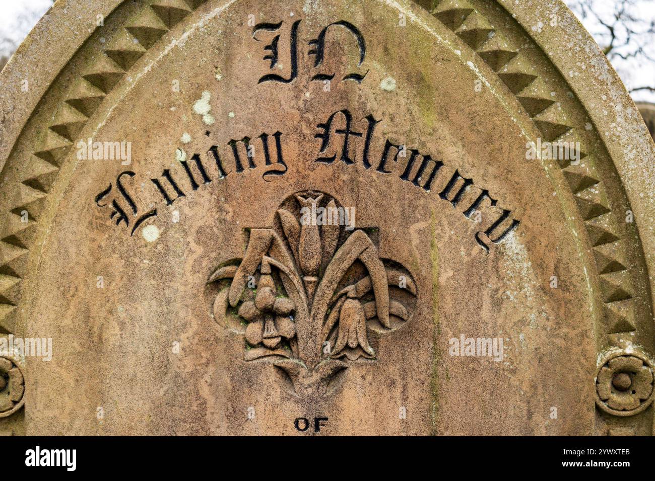 Victorian gravestone at Preston Cemetery Stock Photo - Alamy