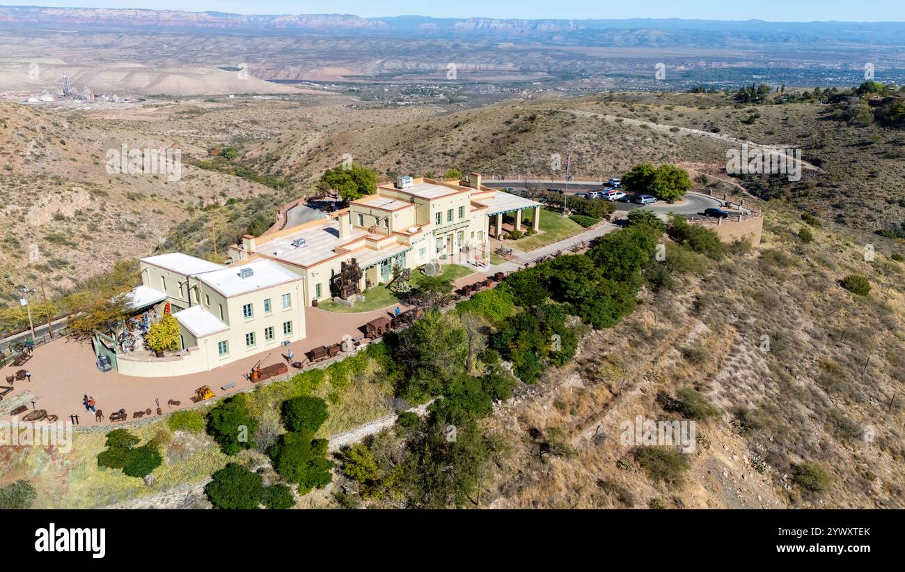 Aerial photograph of Jermone State Historic Park and the Douglas ...