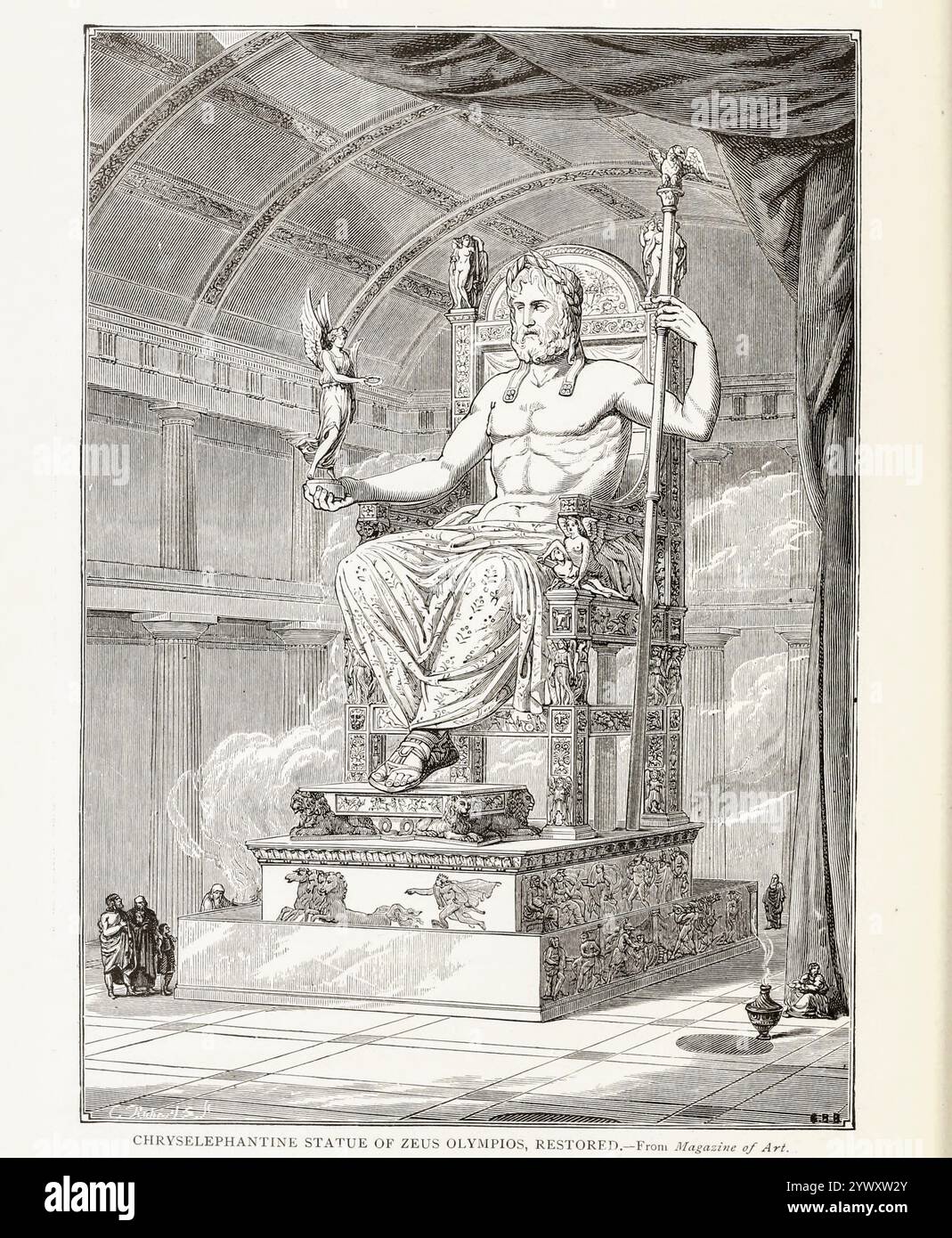 Statue of zeus chryselephantine hi-res stock photography and images - Alamy