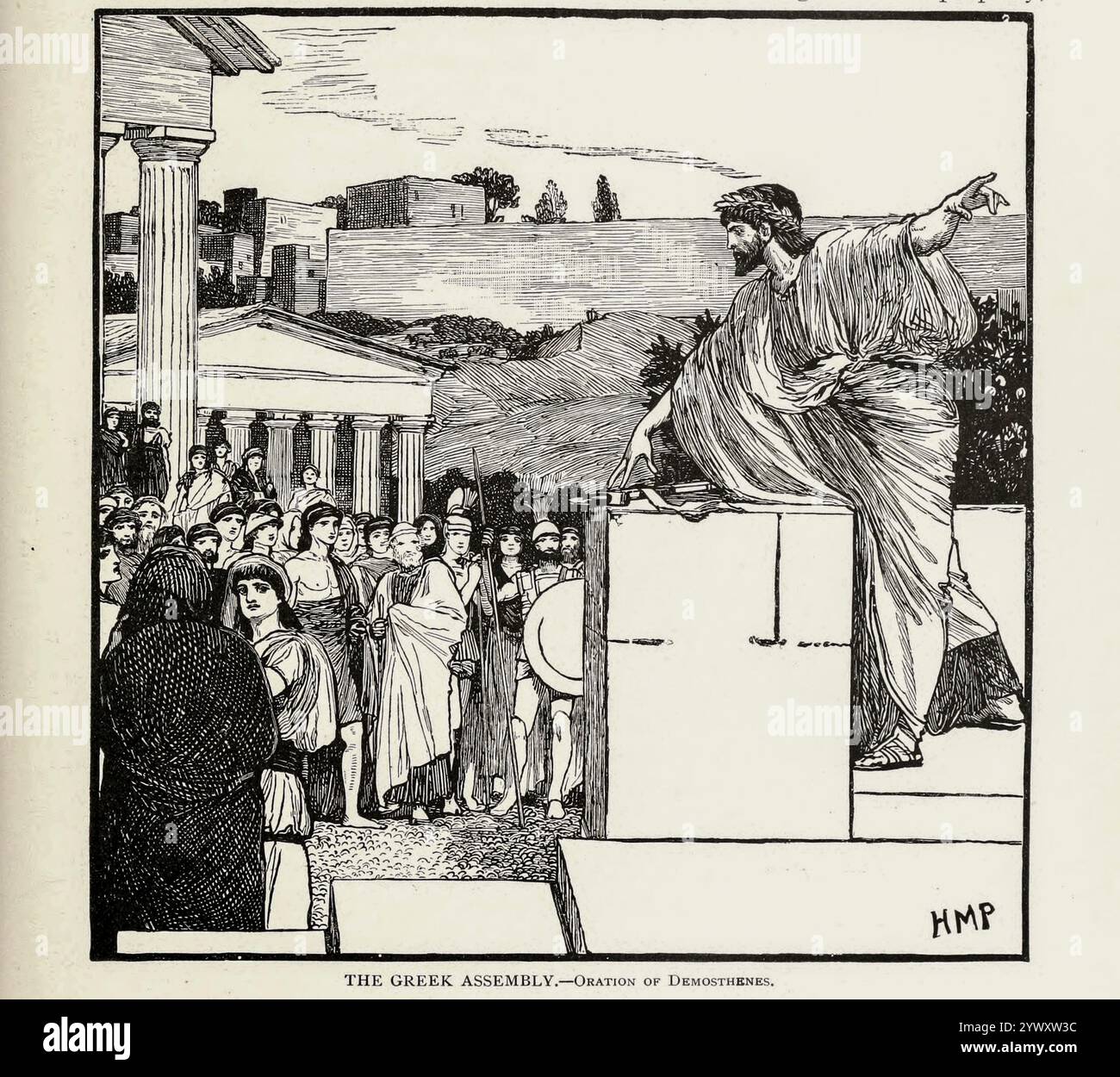 THE GREEK ASSEMBLY. Oration of Demosthenes. from THE WEST ARYANS / The ...