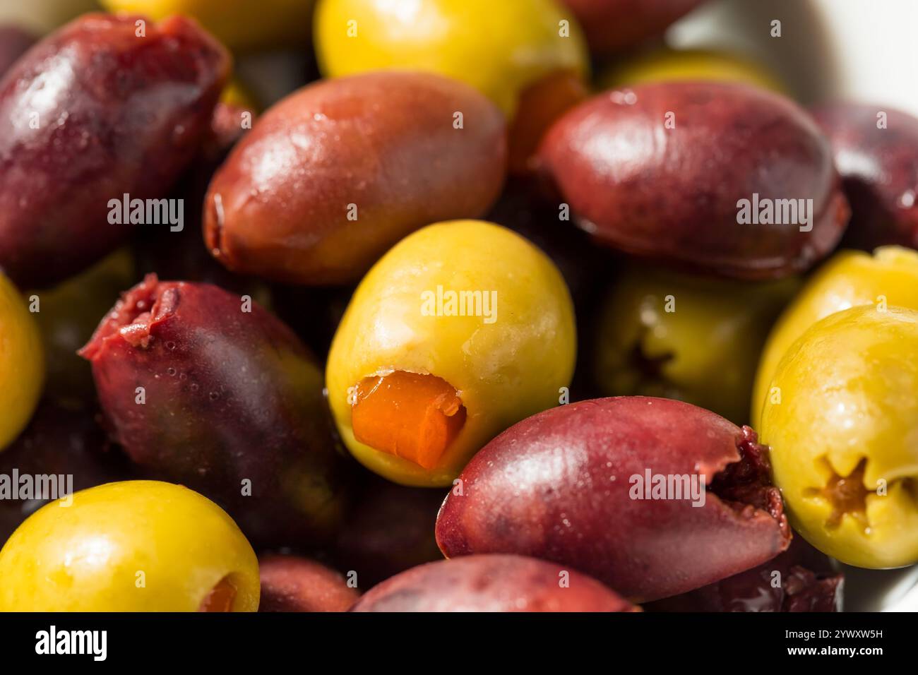 Healthy Organic Assorted Olives Ready to Eat Stock Photo - Alamy