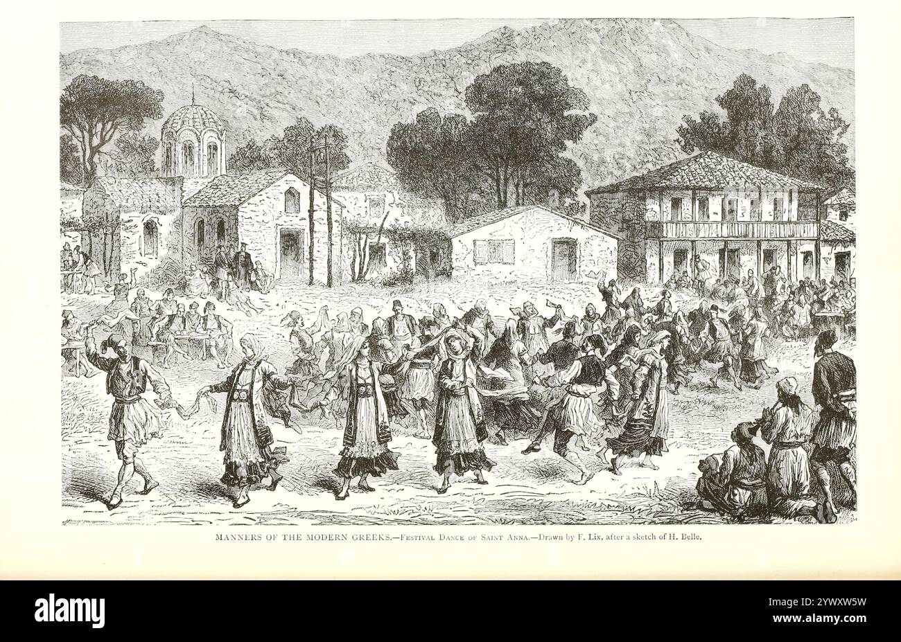 Manners of the modern Greeks - Festival Dance at Saint Anna from THE ...