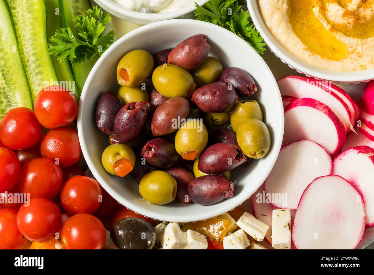 Healthy Organic Assorted Olives Ready to Eat Stock Photo - Alamy