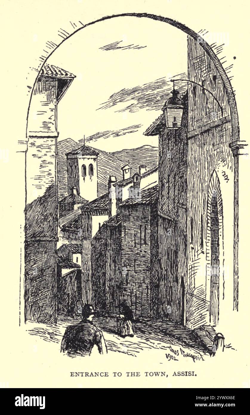 ENTRANCE TO ASSISI Pictures in Umbria illustration by Randolph ...