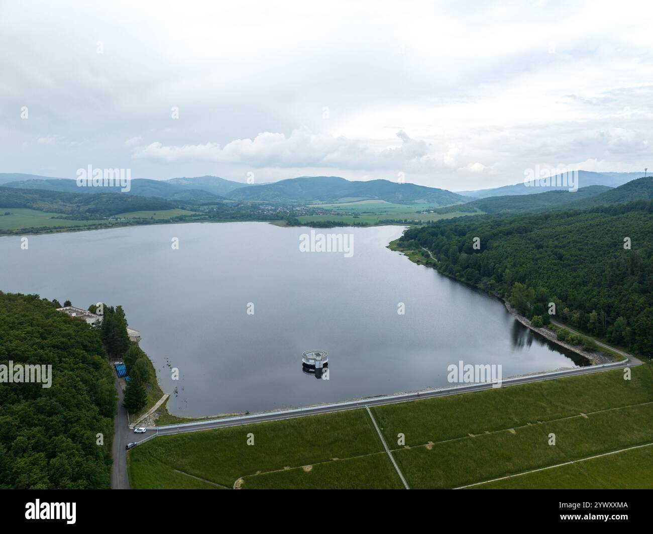 Aerial view of the Ruzina reservoir in Slovakia Stock Photo - Alamy