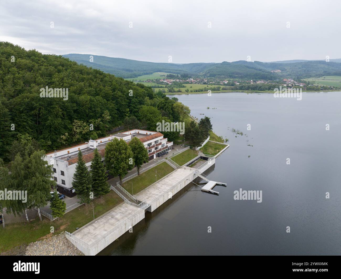 Aerial view of the Ruzina reservoir in Slovakia Stock Photo - Alamy