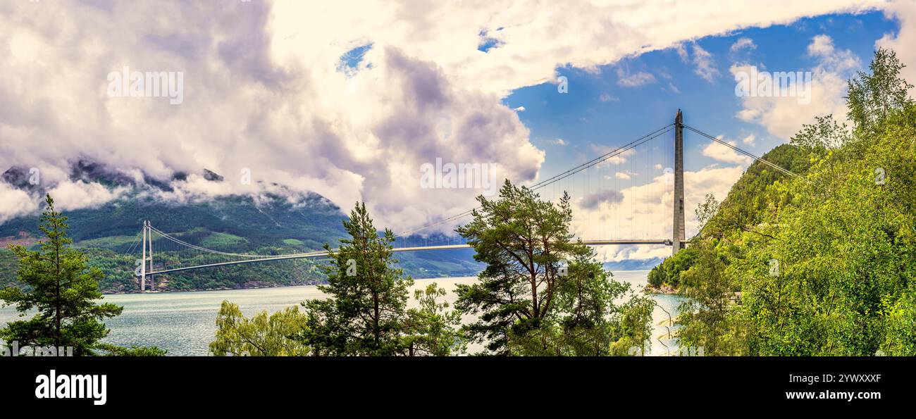 Suspension Bridge, Length 1380 Meters, Panoramic View ...