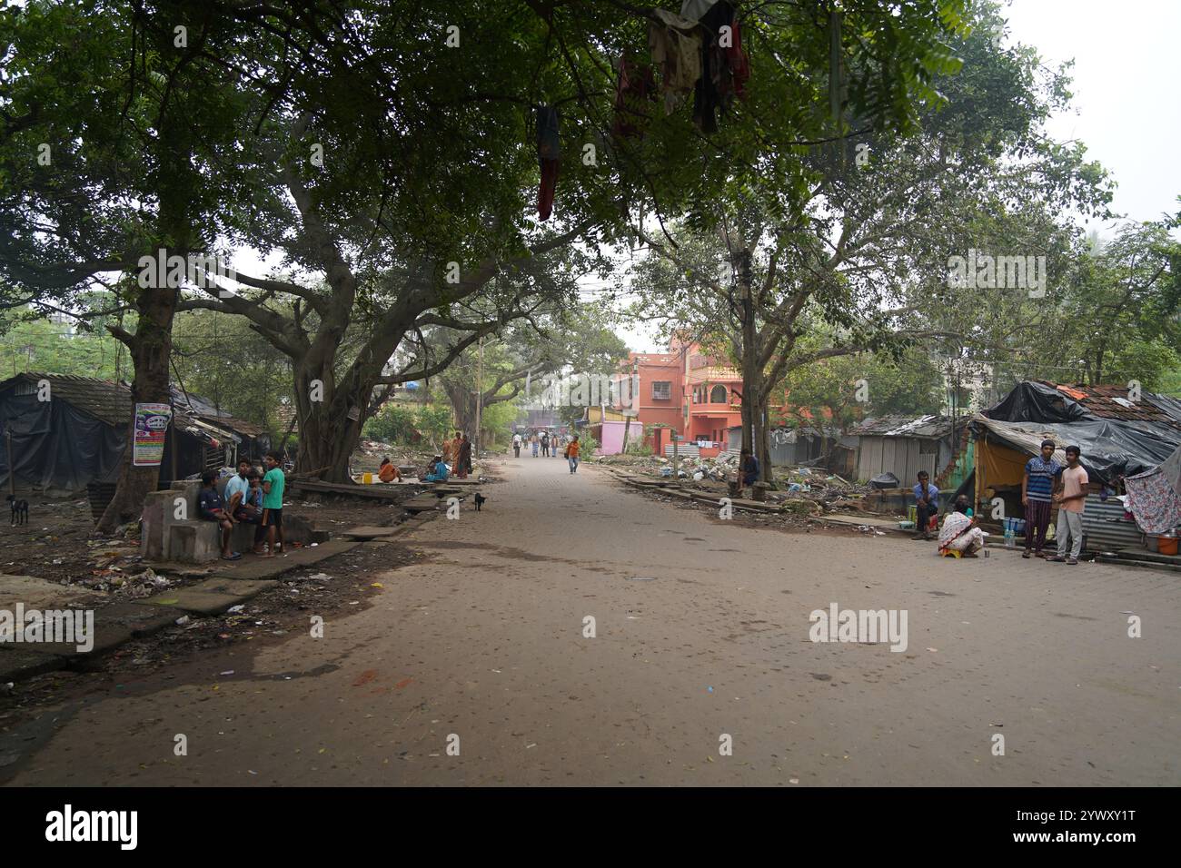 Bainchi railway station (code: BOI) road. Bardhaman, West Bengal, India ...