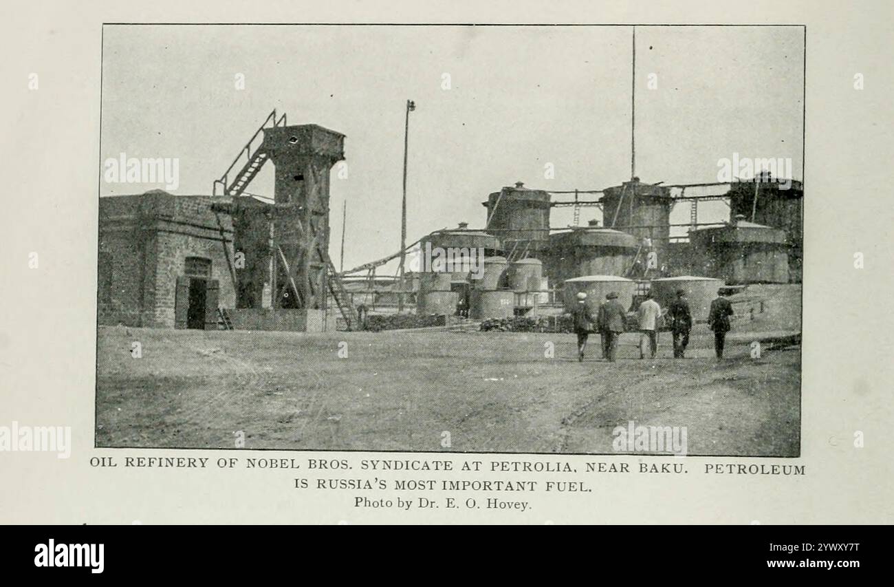 OIL REFINERY OF NOBEL BROS. SYNDICATE AT PETROLIA. Near BAKU, PETROLEUM ...