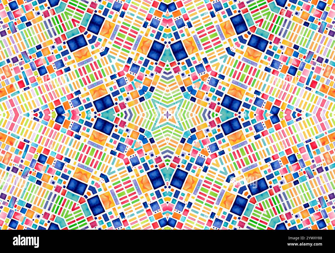 Abstract background with bright colorful motley concentric pattern for ...