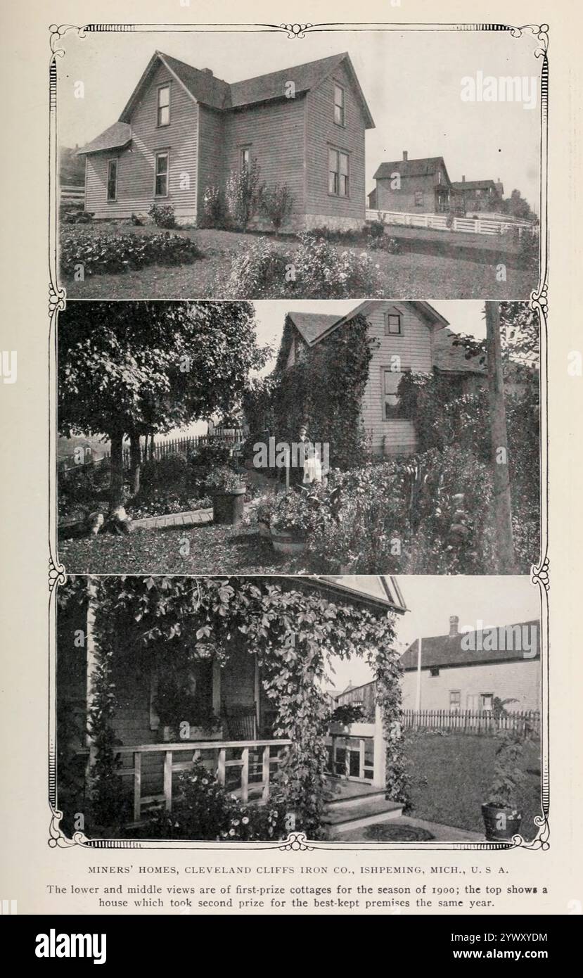 MINERS' HOMES, CLEVELAND CLIFFS IRON CO., ISHPEMING, MICH., U.S.A. from ...
