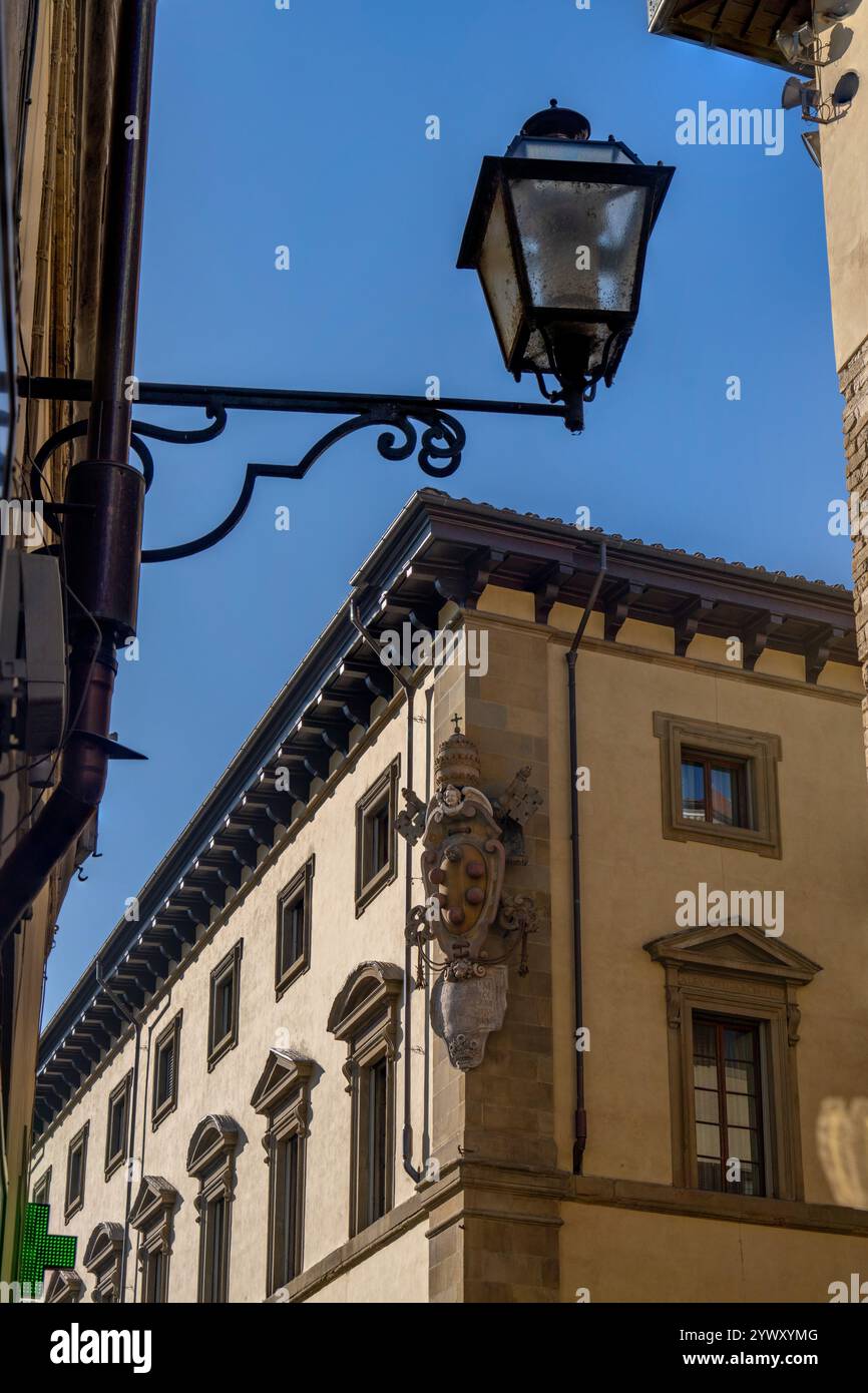 The Medici coat of arms on the Archbishop's Palace on the Piazza San ...