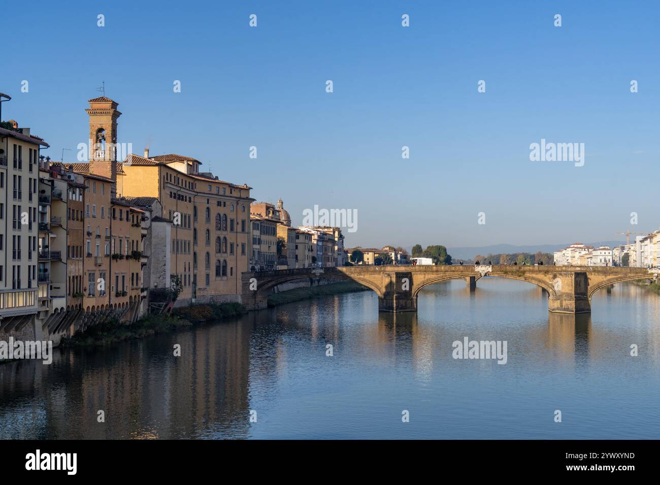 Ponte Santa Trinita or Holy Trinity Bridge across the Arno River in ...