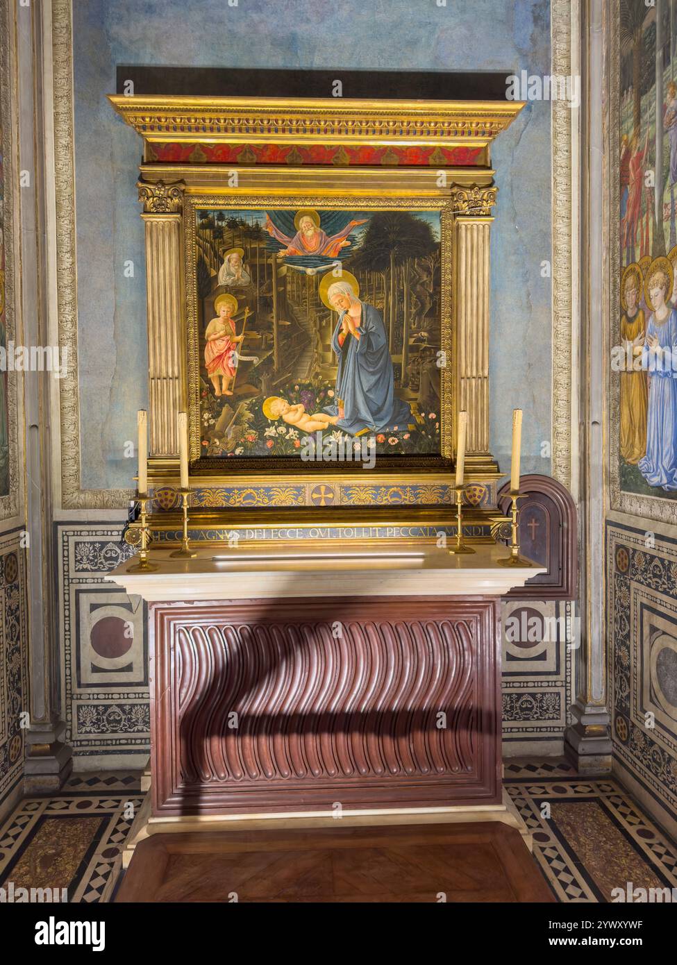 Adoration in the Forest in the apse of the Magi Chapel in the Palazzo ...