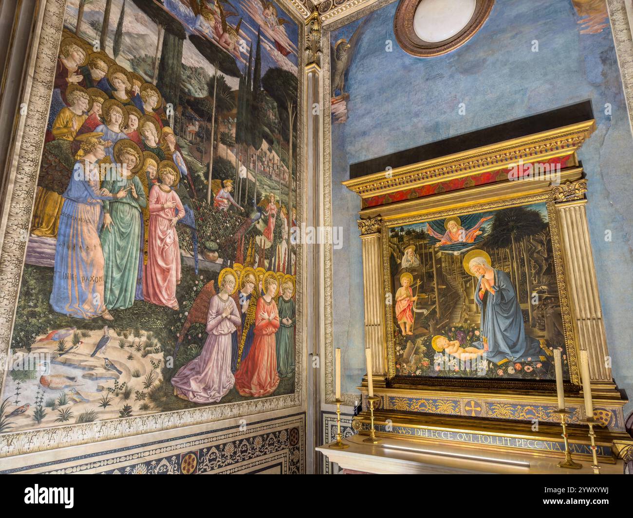 Adoration in the Forest in the apse of the Magi Chapel in the Palazzo ...