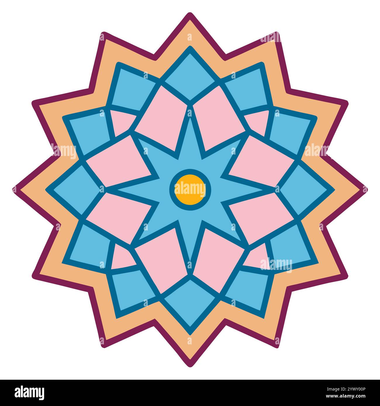 Beautiful seamless Islamic pattern with geometric shapes and arabesque ...