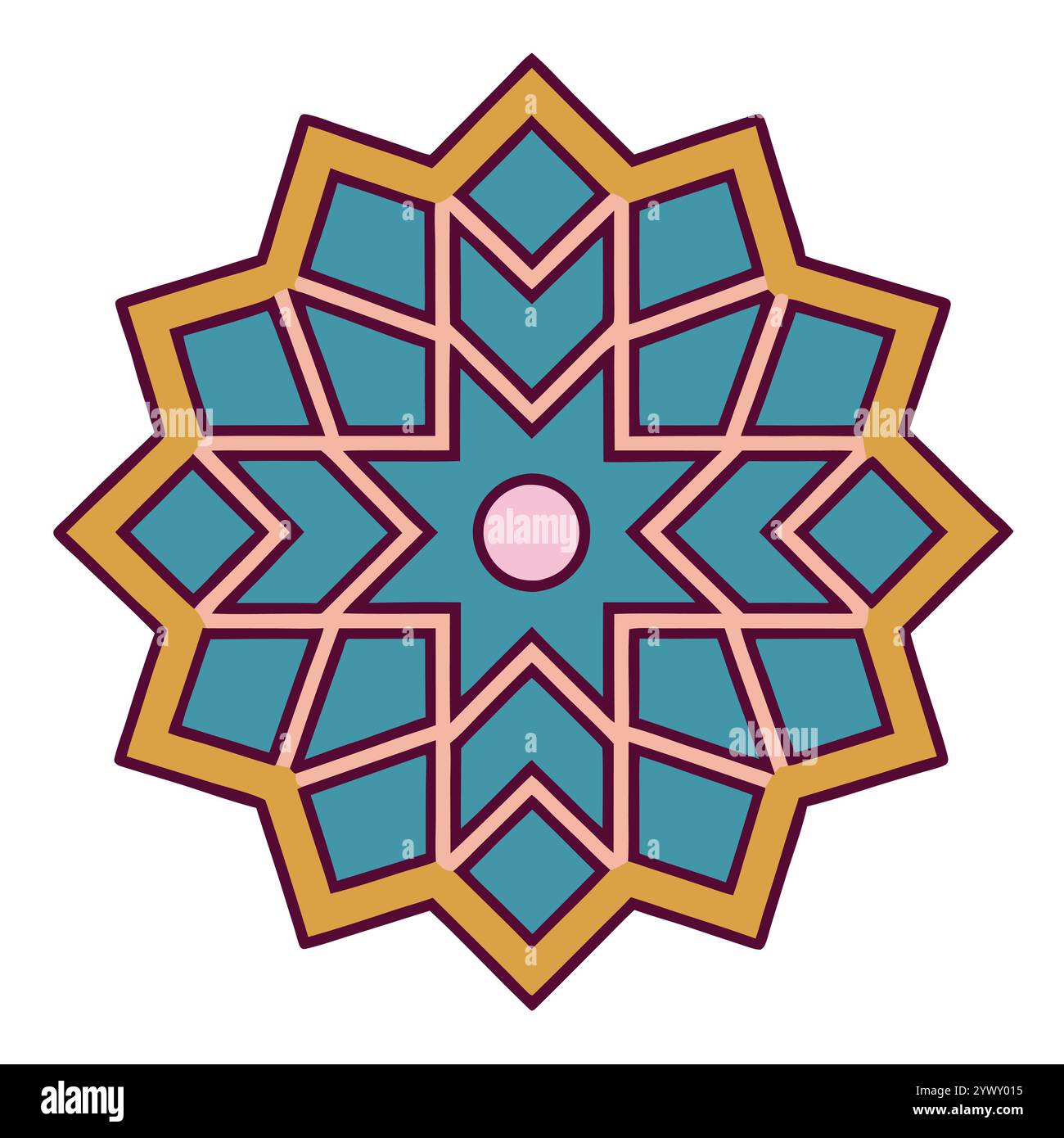 Beautiful seamless Islamic pattern with geometric shapes and arabesque ...
