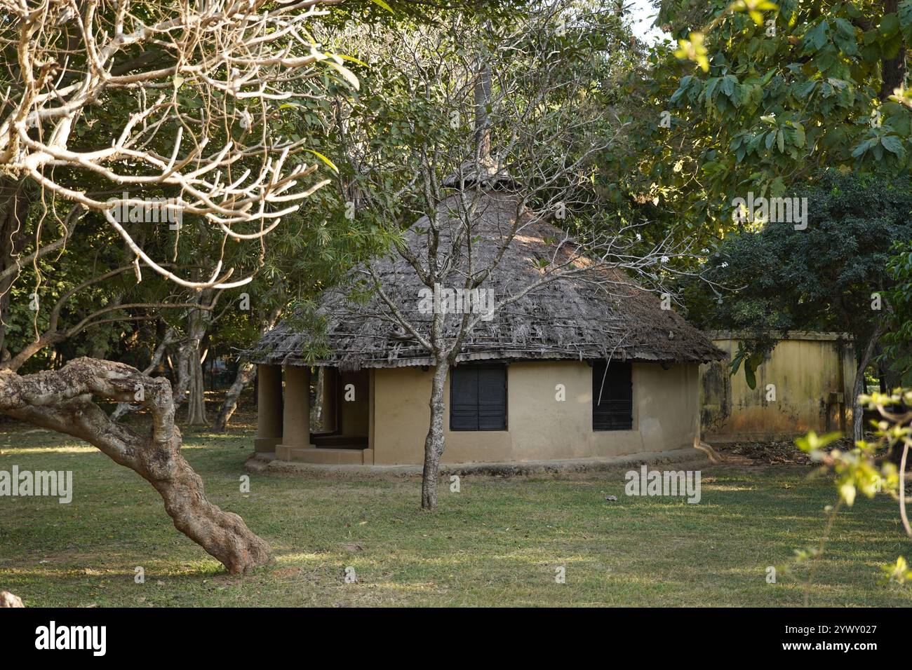 Taladhwaja. The unique mud house built around a Taal (palm) tree. It ...