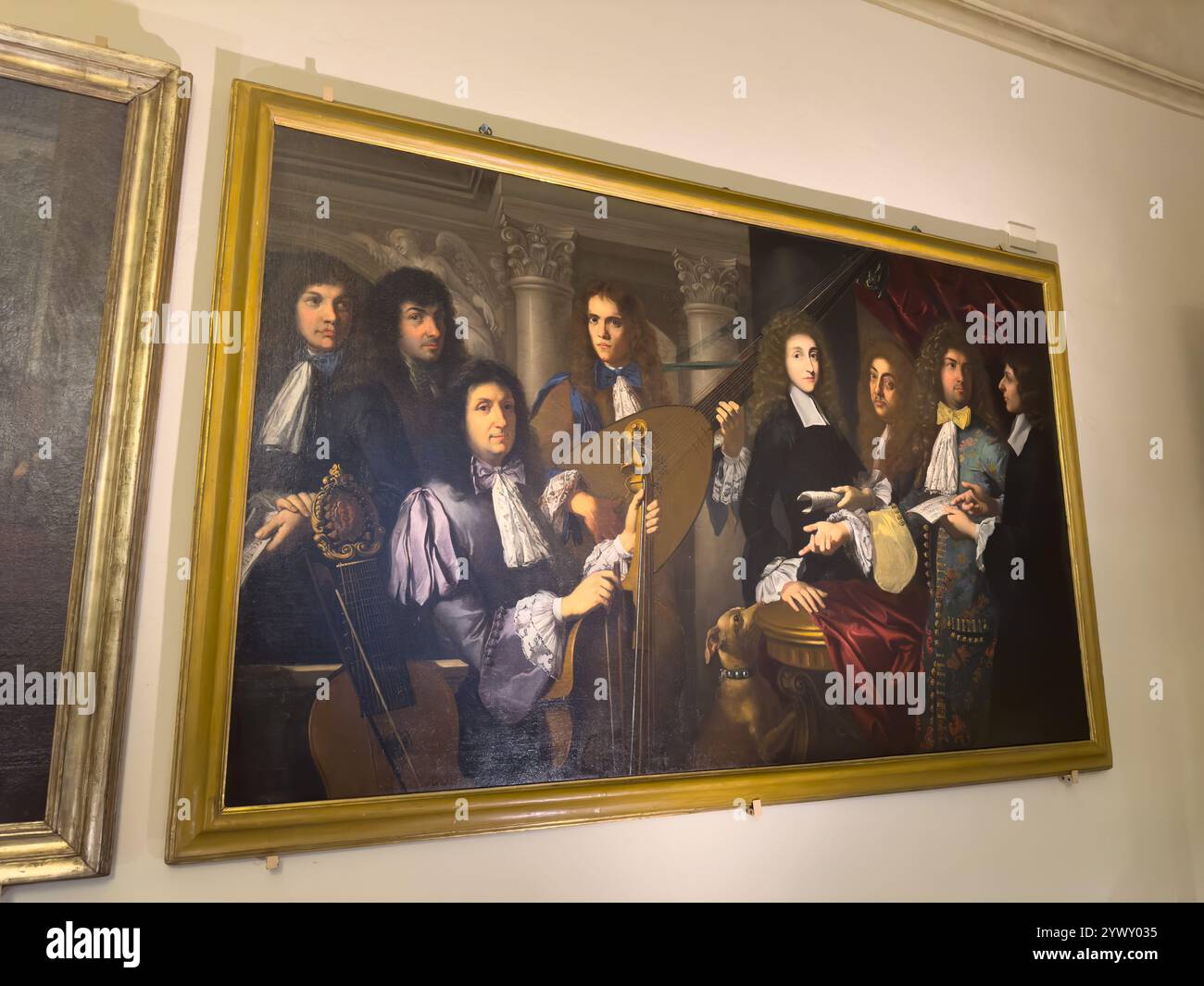 Painting of the court musicians with the Grand Prince Ferdinando de ...