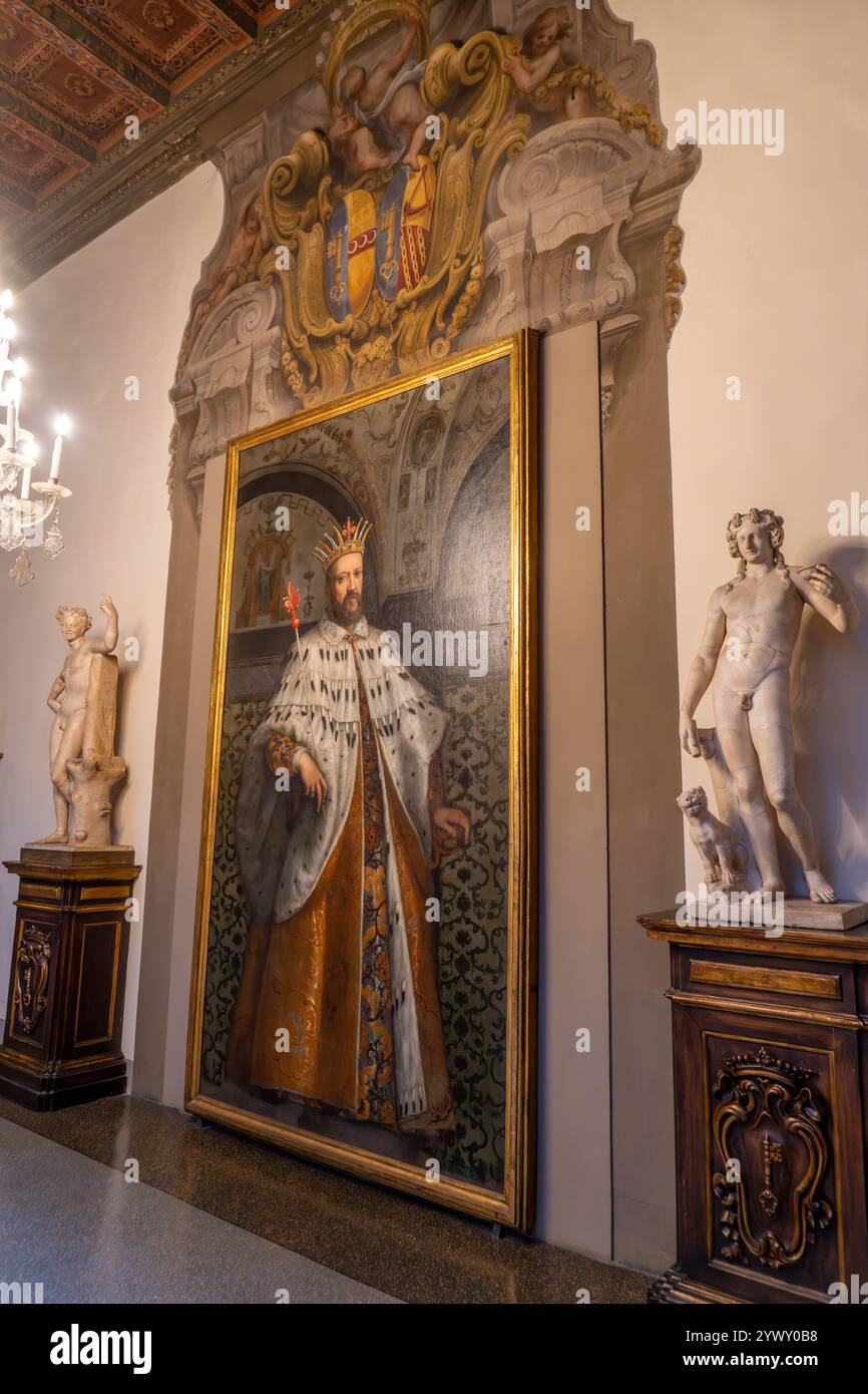 A portrait of Grand Duke Cosimi I de' Medici in the Palazzo Medici ...