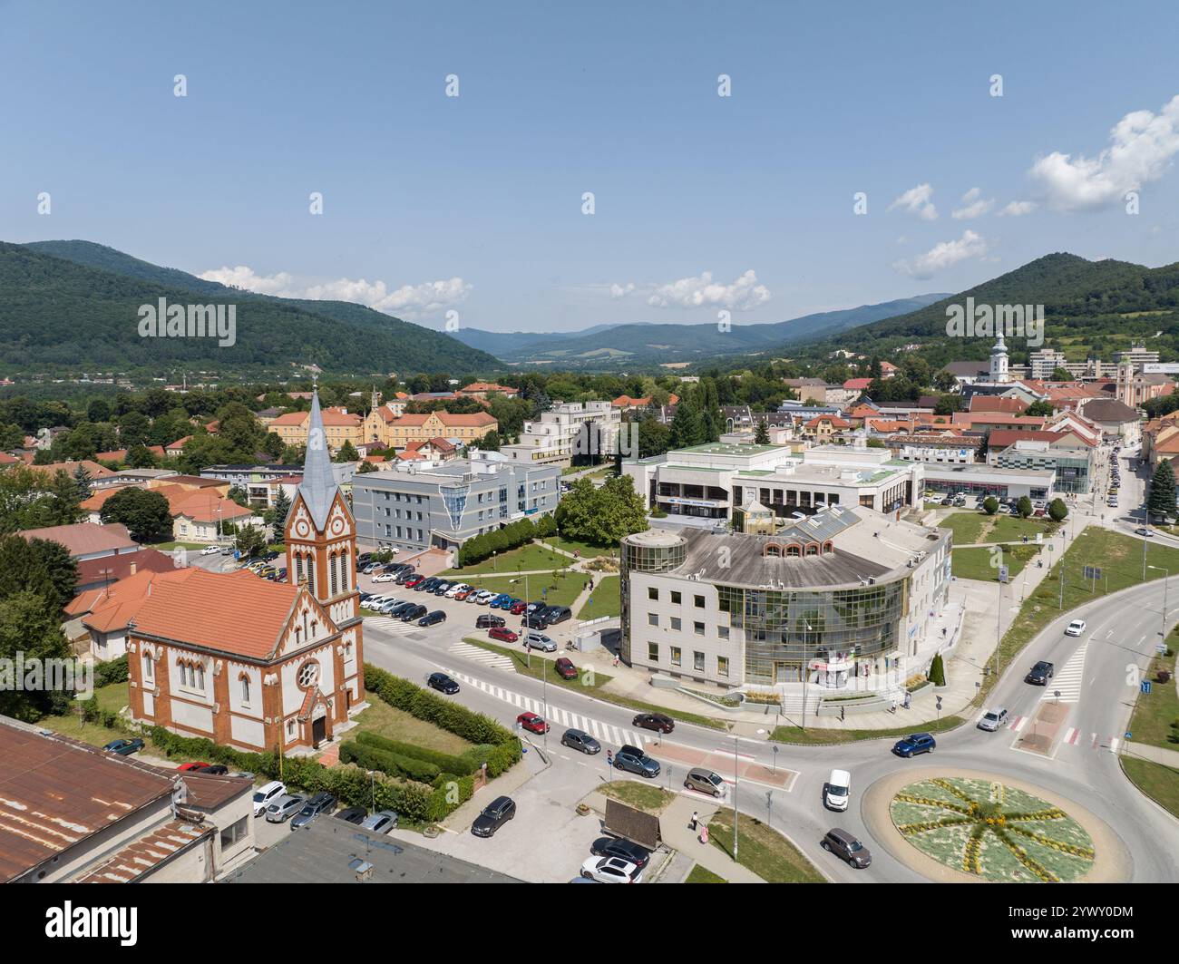 Aerial view of the city of Roznava in Slovakia Stock Photo - Alamy