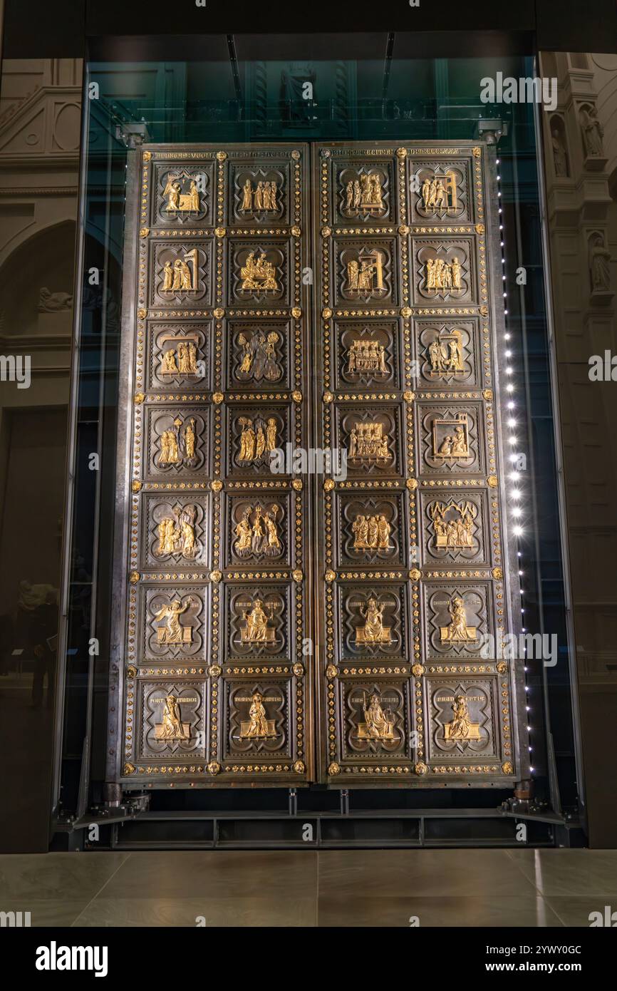 The North Doors of the Baptistery by Lorenzo Ghiberti in the Duomo ...
