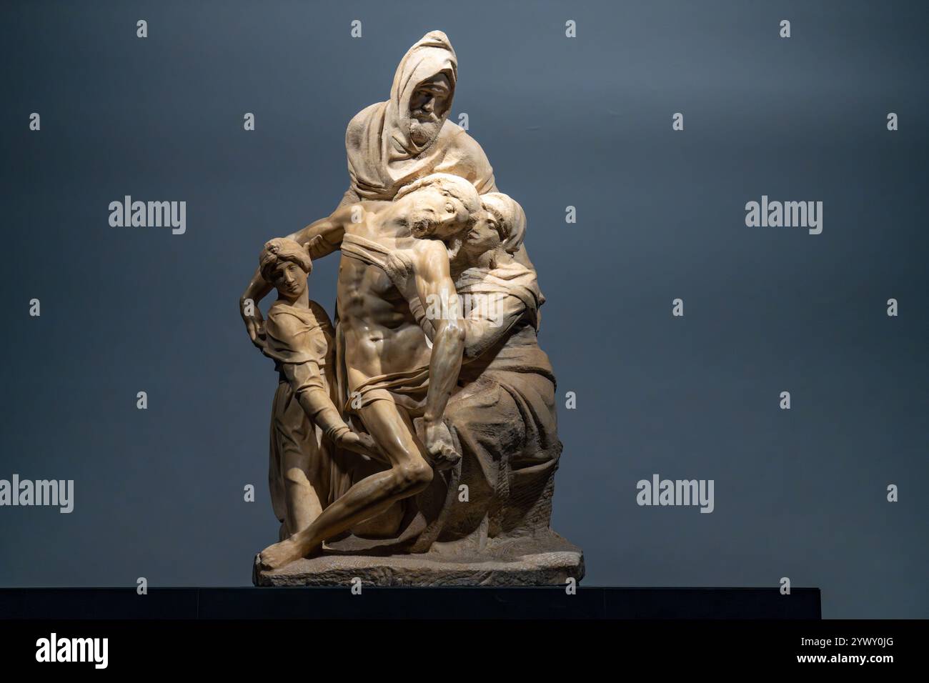 The Pietá by Michelangelo in the Duomo Museum in Florence, Italy Stock ...