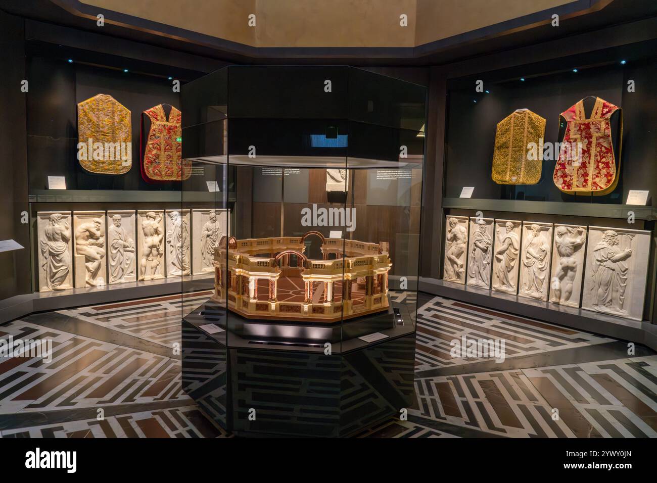 The Bandinelli Choir Room with a scale model of the choir enclosure in ...