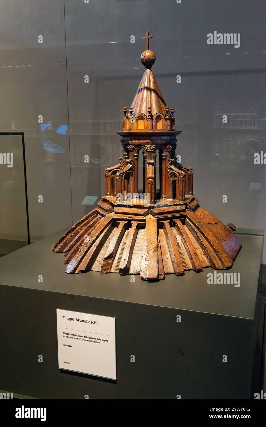 Architectural model of the lantern on the dome of the Duomo in the ...