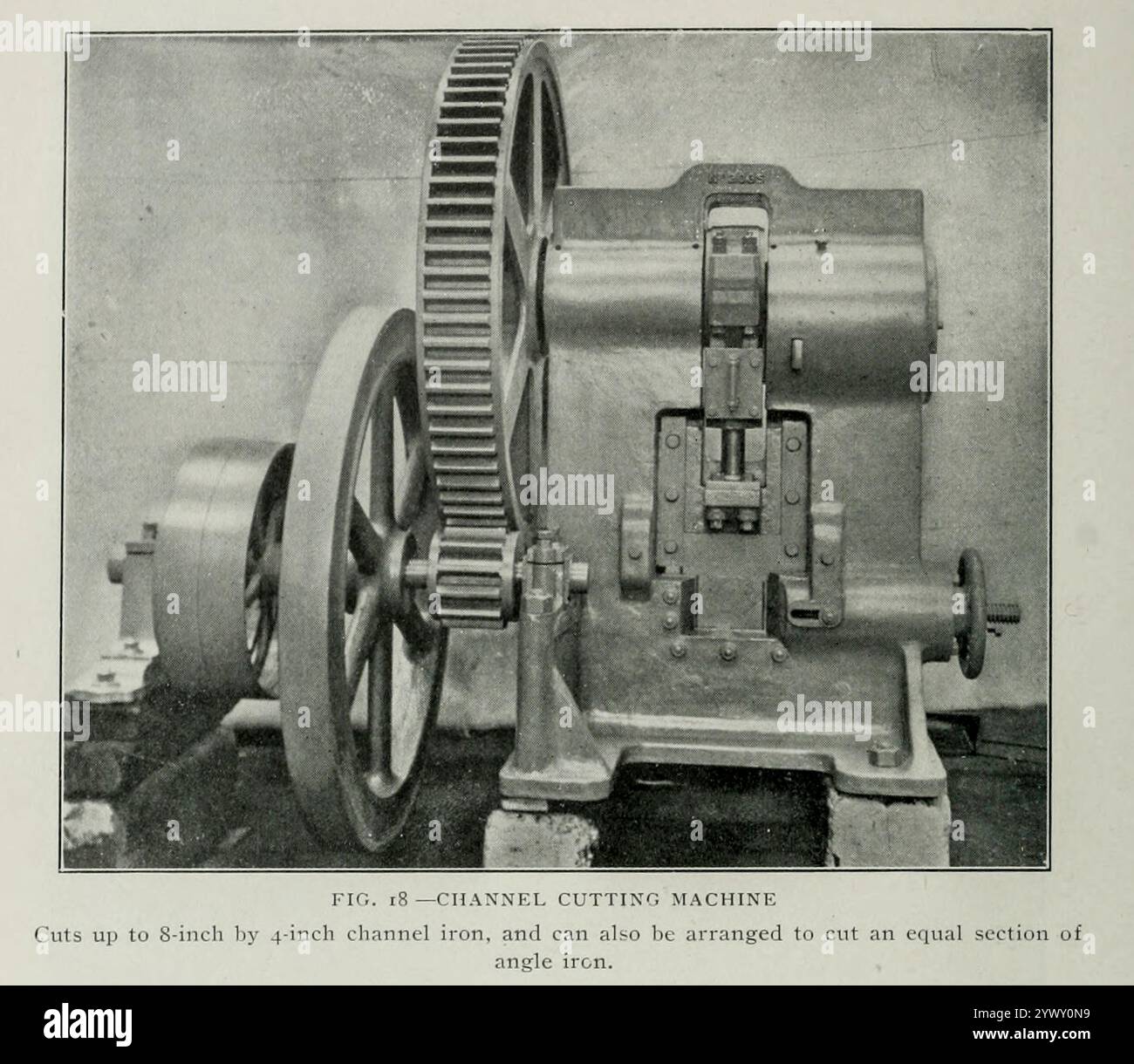 CHANNEL CUTTING MACHINE from the Article THE MECHANICAL EQUIPMENT OF ...