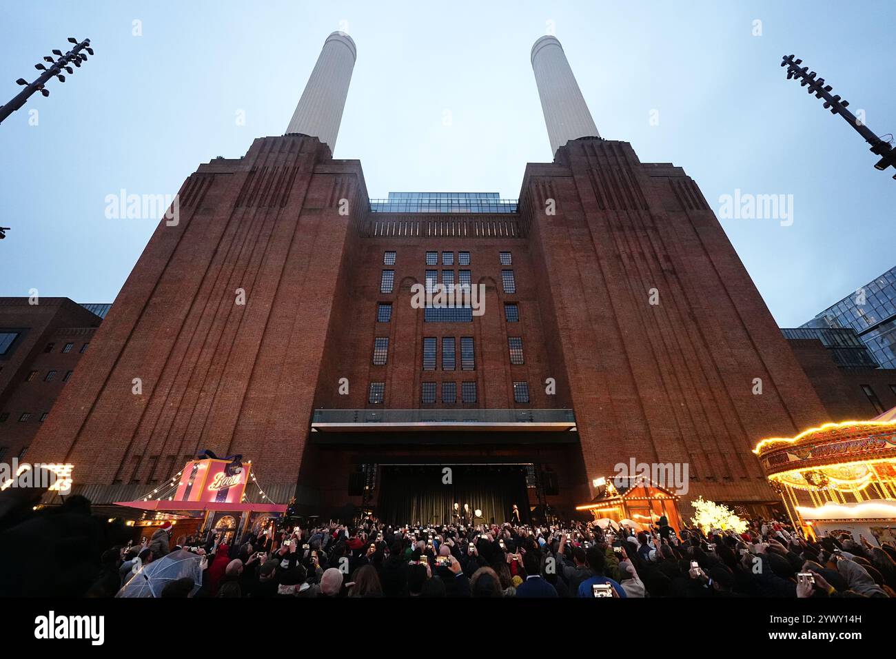 King Charles III (centre) with chief executive of Apple, Tim Cook and ...