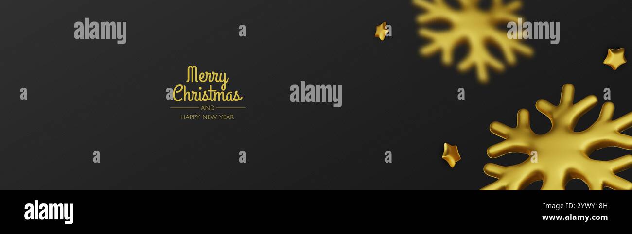 Christmas banner with gift boxes. Header poster for Website. Vector ...