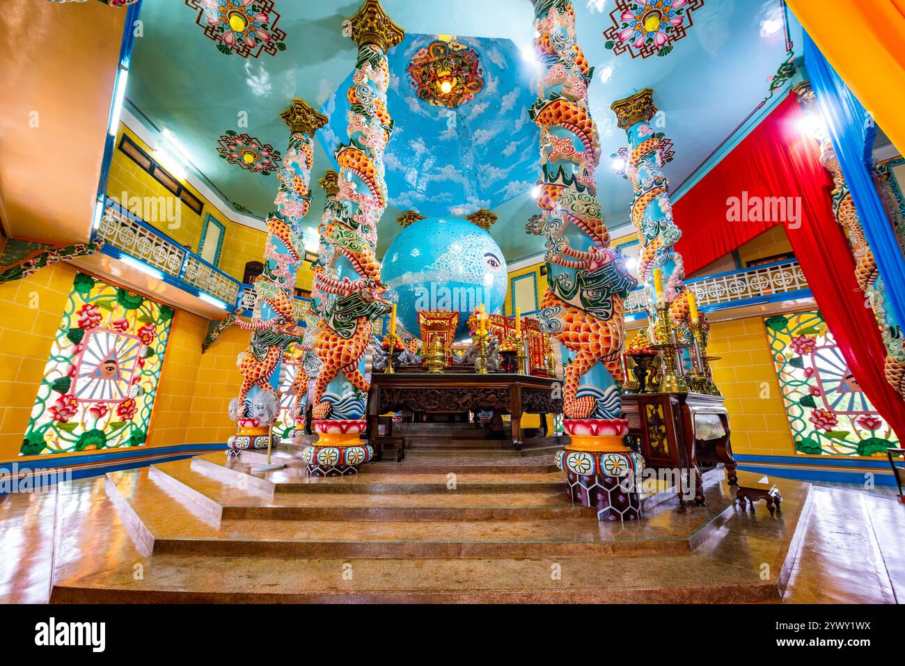 The Tay Ninh Holy See, also known as the Great Divine Temple or the Cao ...