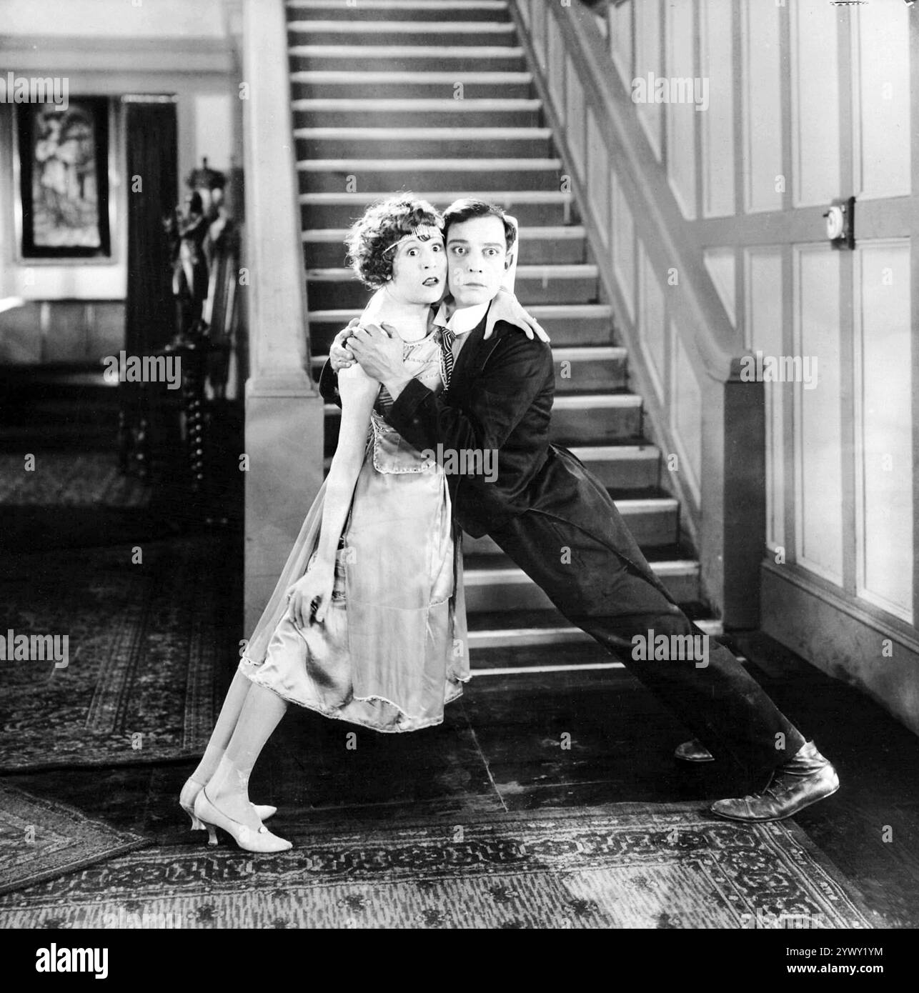 Buster Keaton and Virginia Fox collapse in The Electric House (1922 ...