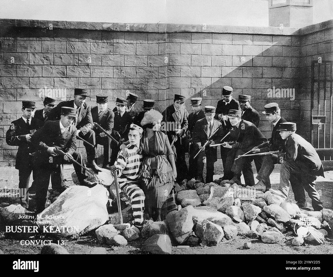 Buster Keaton in Convict 13 (Metro, 1920) lobby card Stock Photo - Alamy