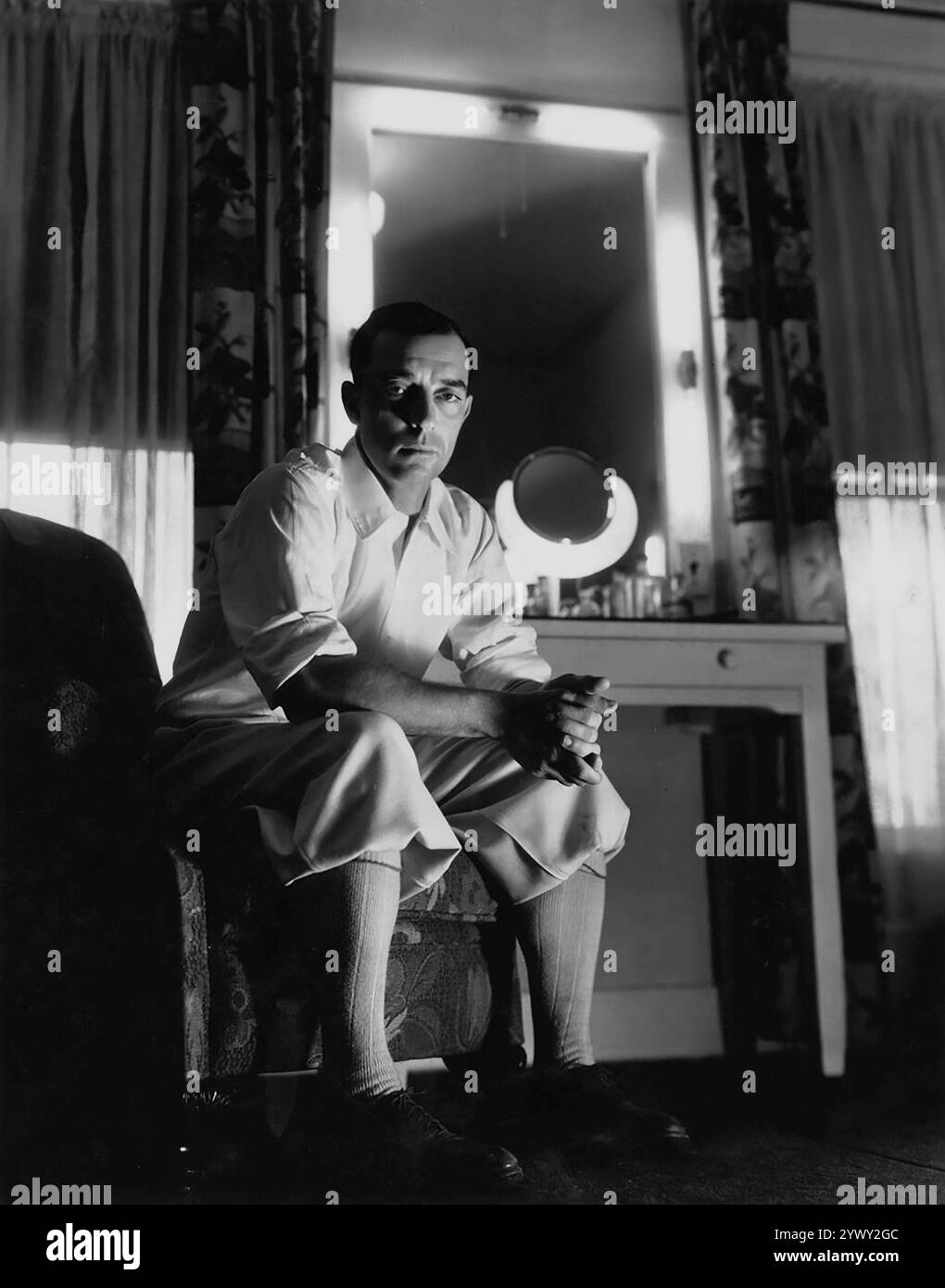 Film actor Buster Keaton, photo by Hurrell Stock Photo - Alamy